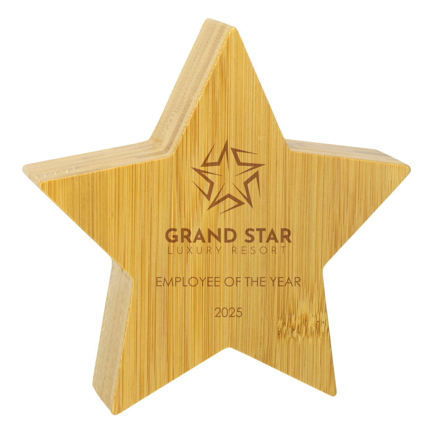 Superstar Bamboo Wooden Award Sustainable Trophy | North East Trophies