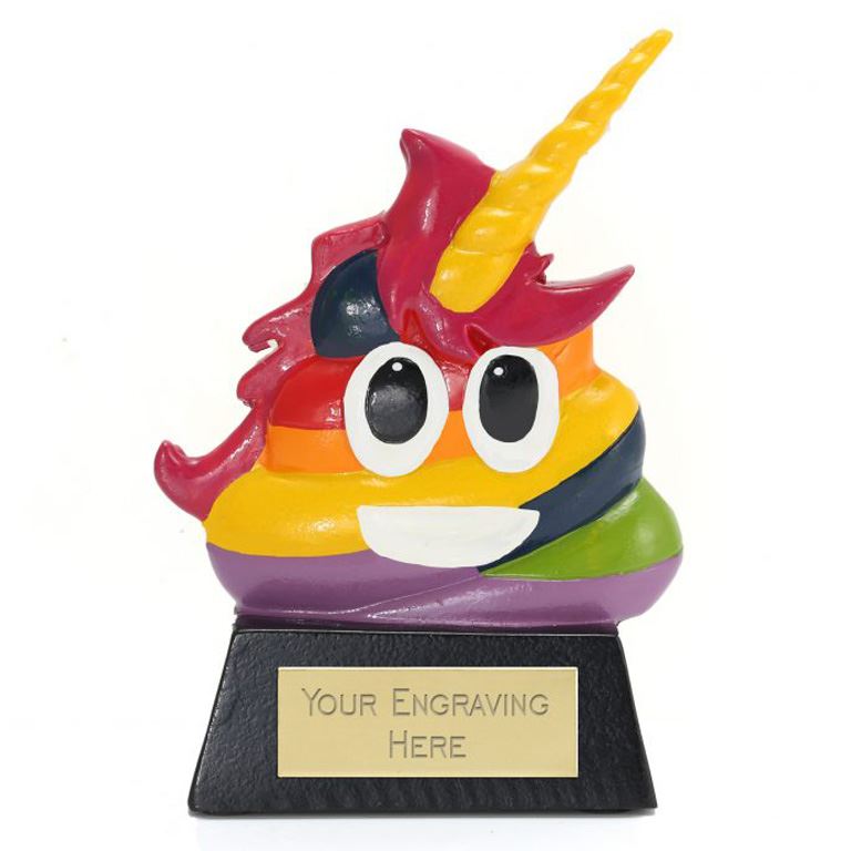 Novelty Unicorn Rainbow Poop Award – North East Trophies