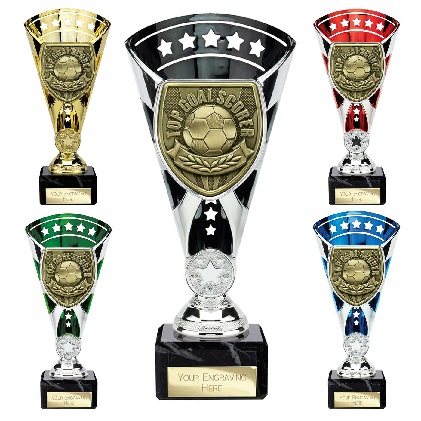 Cobra Star Cup Top Scorer Football Trophy Award - Gold | North East ...