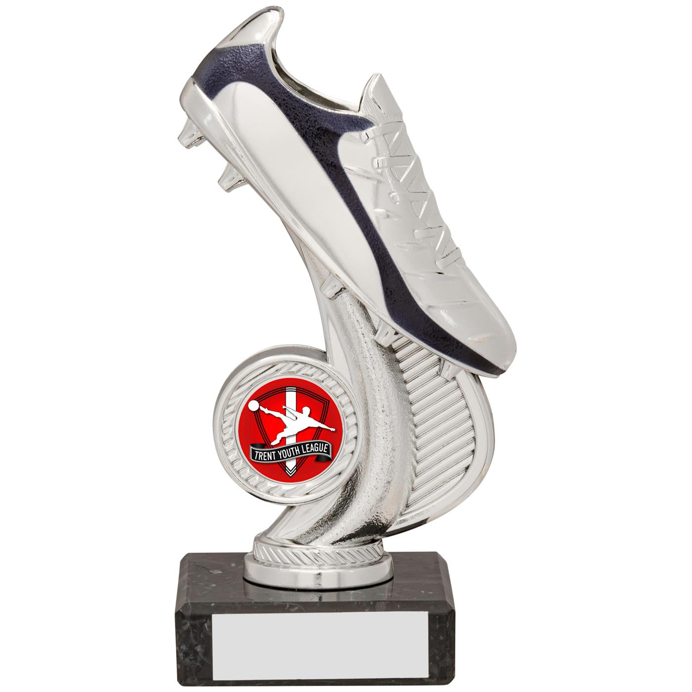 Football Boot Trophy Award in Metallic Silver | North East Trophies