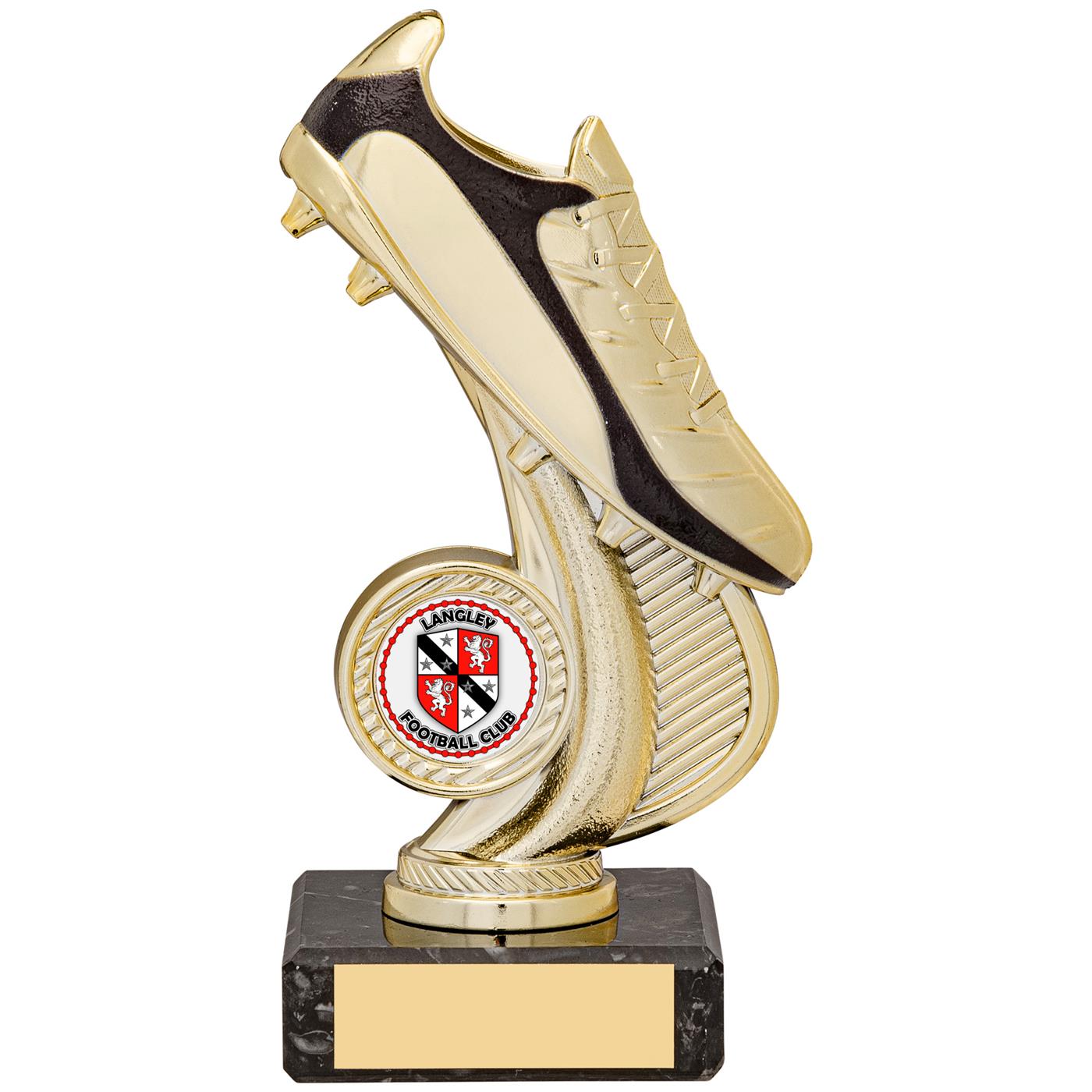Football Boot Trophy Award in Metallic Gold | North East Trophies