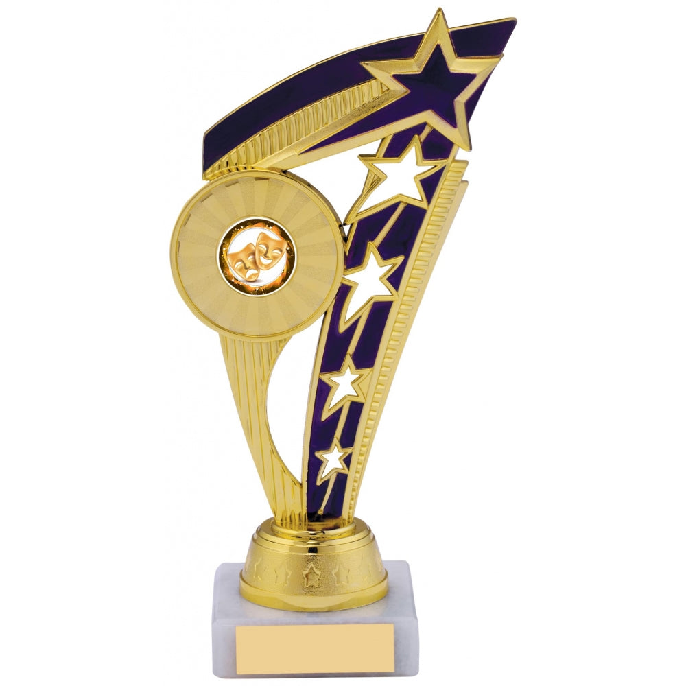 Gold & Purple Star Flash Multisport Trophy | North East Trophies