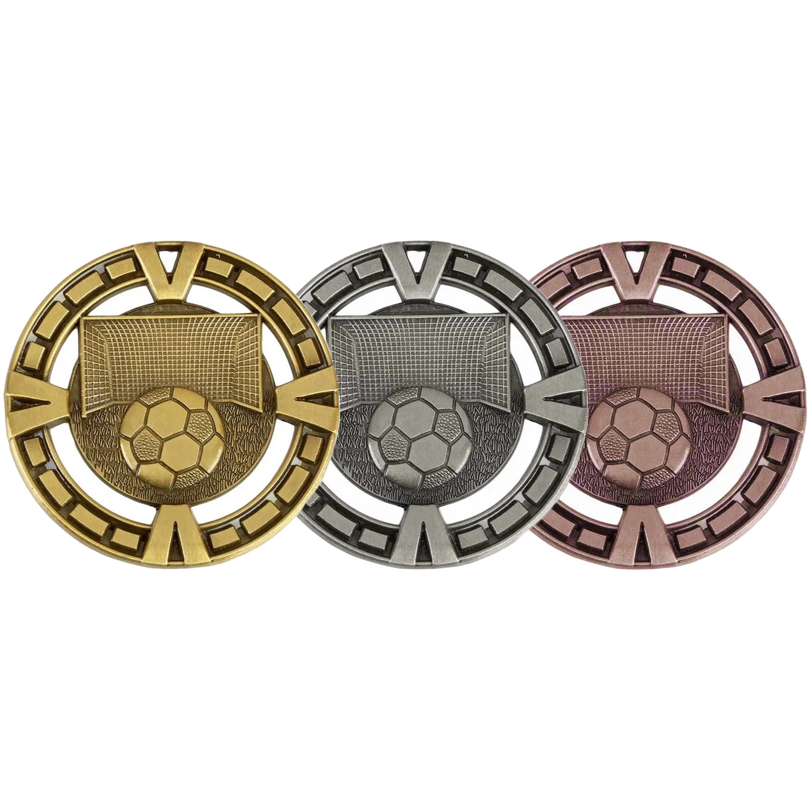 Varsity Football Medal Ball and Goal 6.5cm – North East Trophies