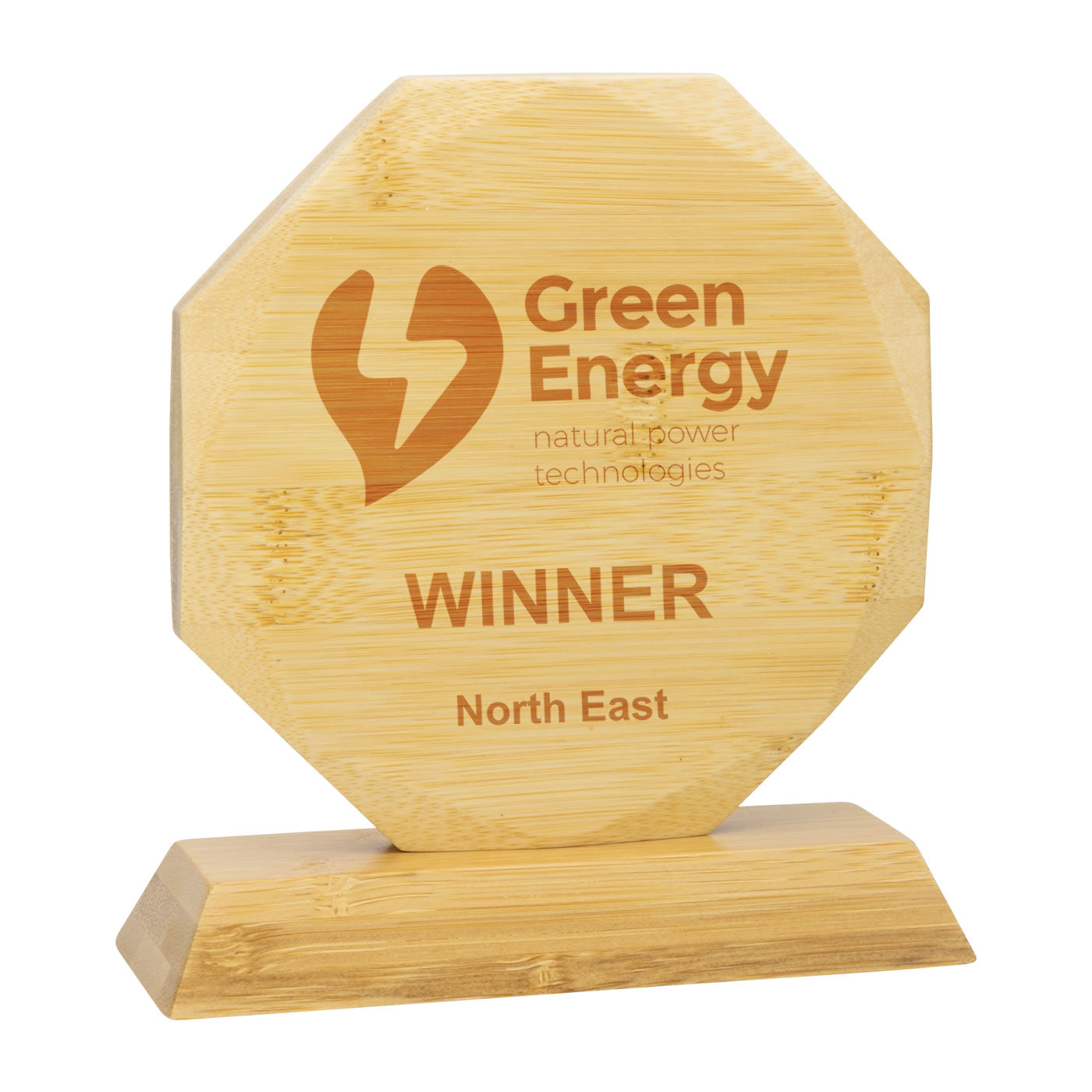 Aspire Bamboo Wooden Award Sustainable Trophy | North East Trophies