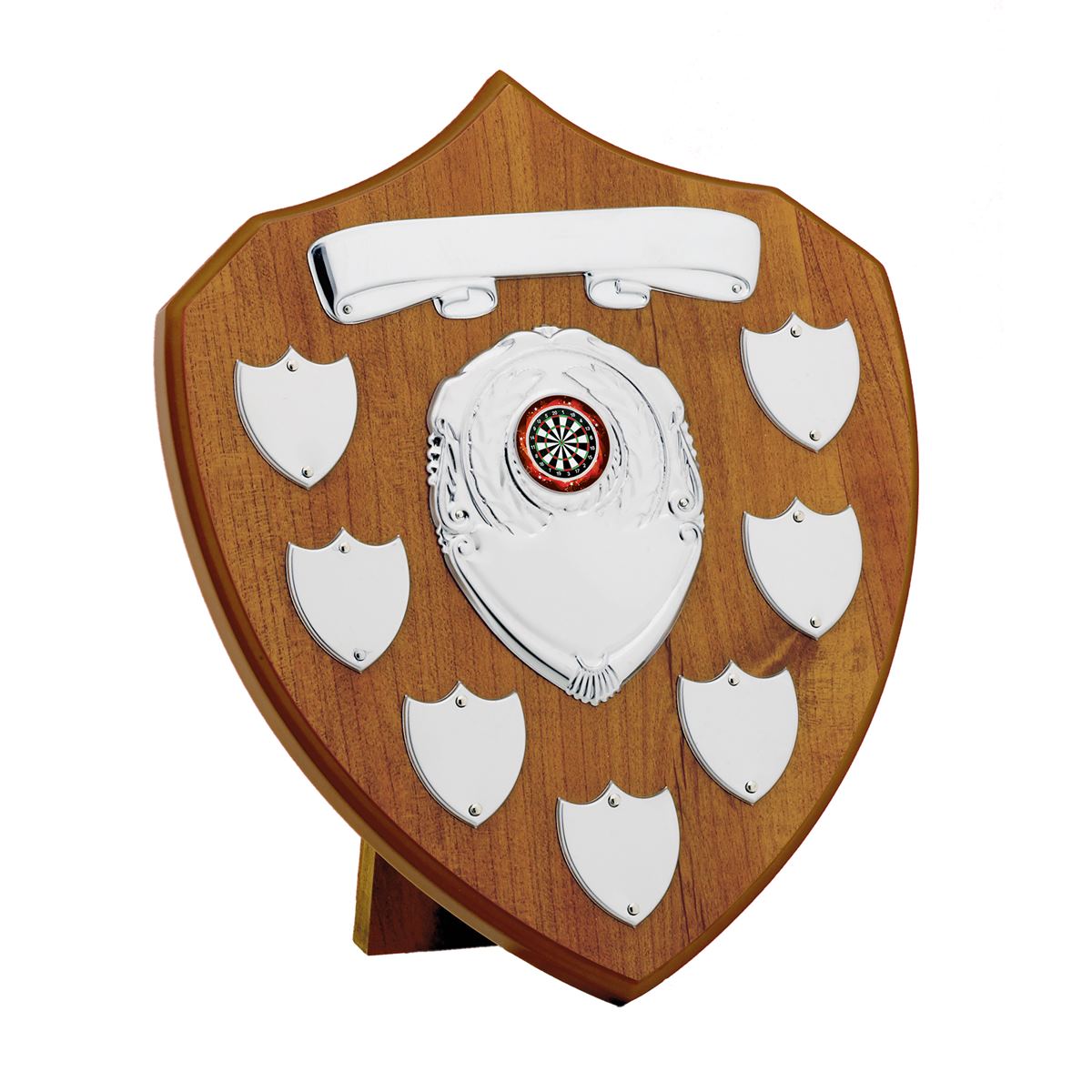 Annual Presentation Shield Maple - 7 Side Shields – North East Trophies