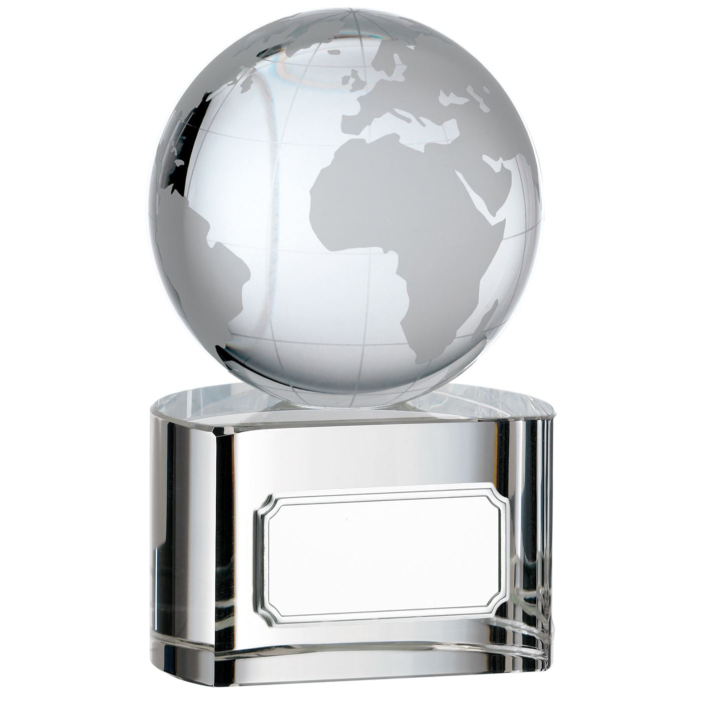 Clear Glass Globe Trophy Award | North East Trophies