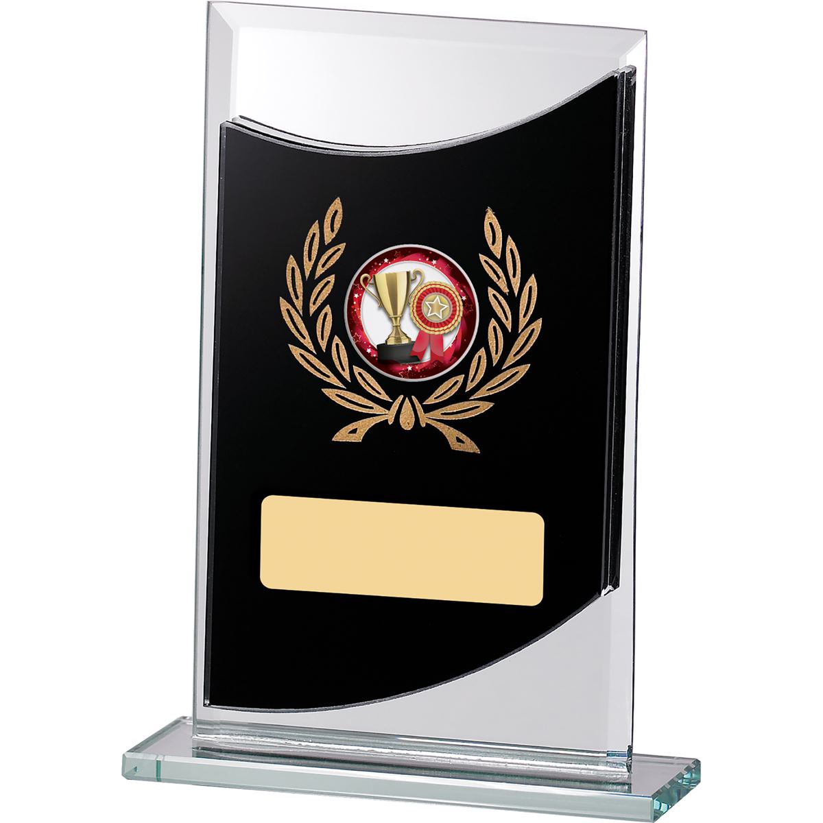 Black Mirror Rectangular Glass Award – North East Trophies