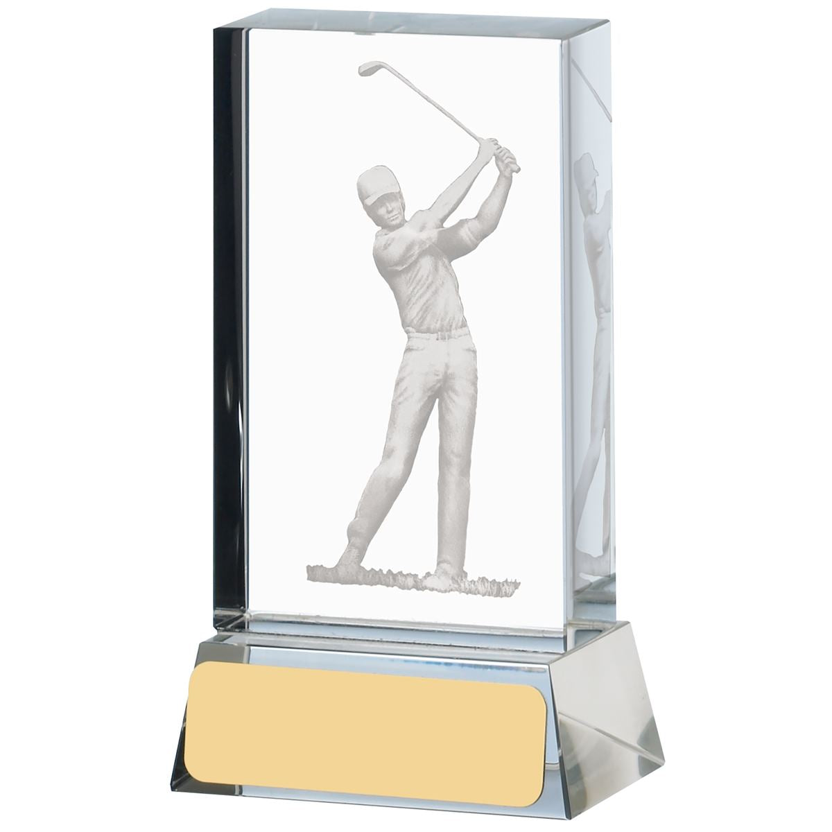 Mens Golf Trophy Glass Award – North East Trophies