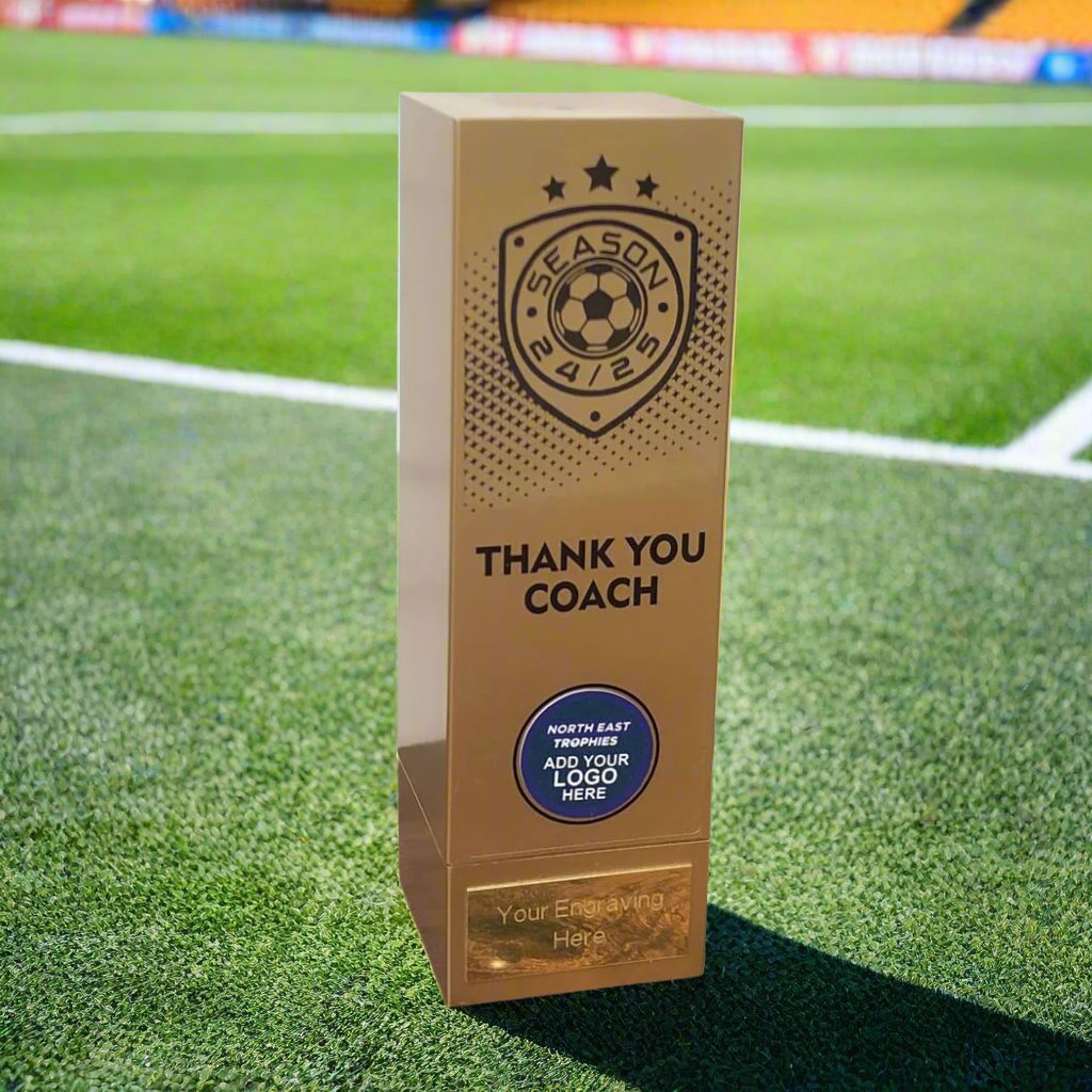 Prodigy Season 24/25 Thank You Coach Gold Football Trophy Award – North ...