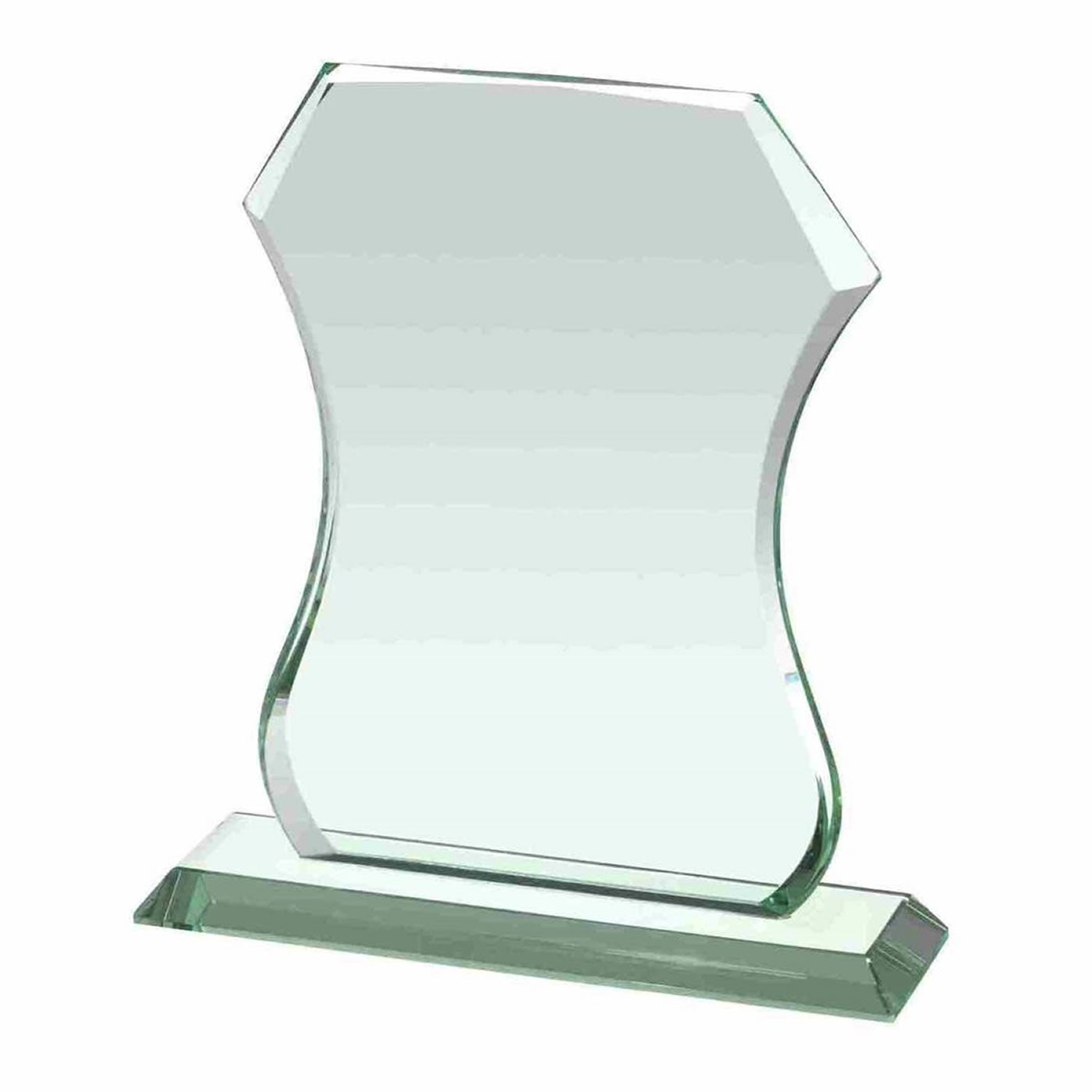 Jade Glass Crest Award Trophy | North East Trophies