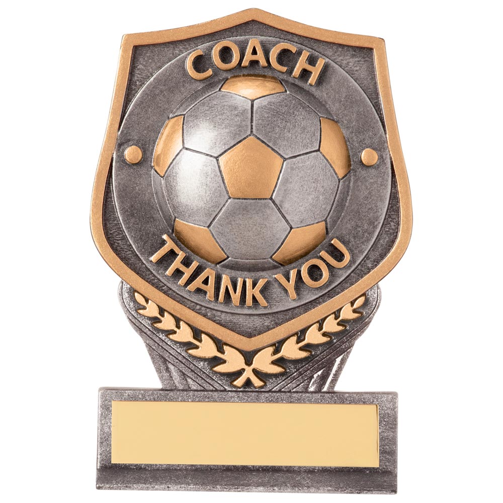 Mini Football Coach Trophy - Falcon Thank You Award – North East Trophies