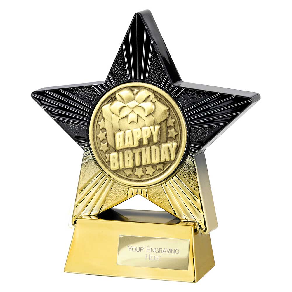 Superstar Happy Birthday Award Trophy | North East Trophies