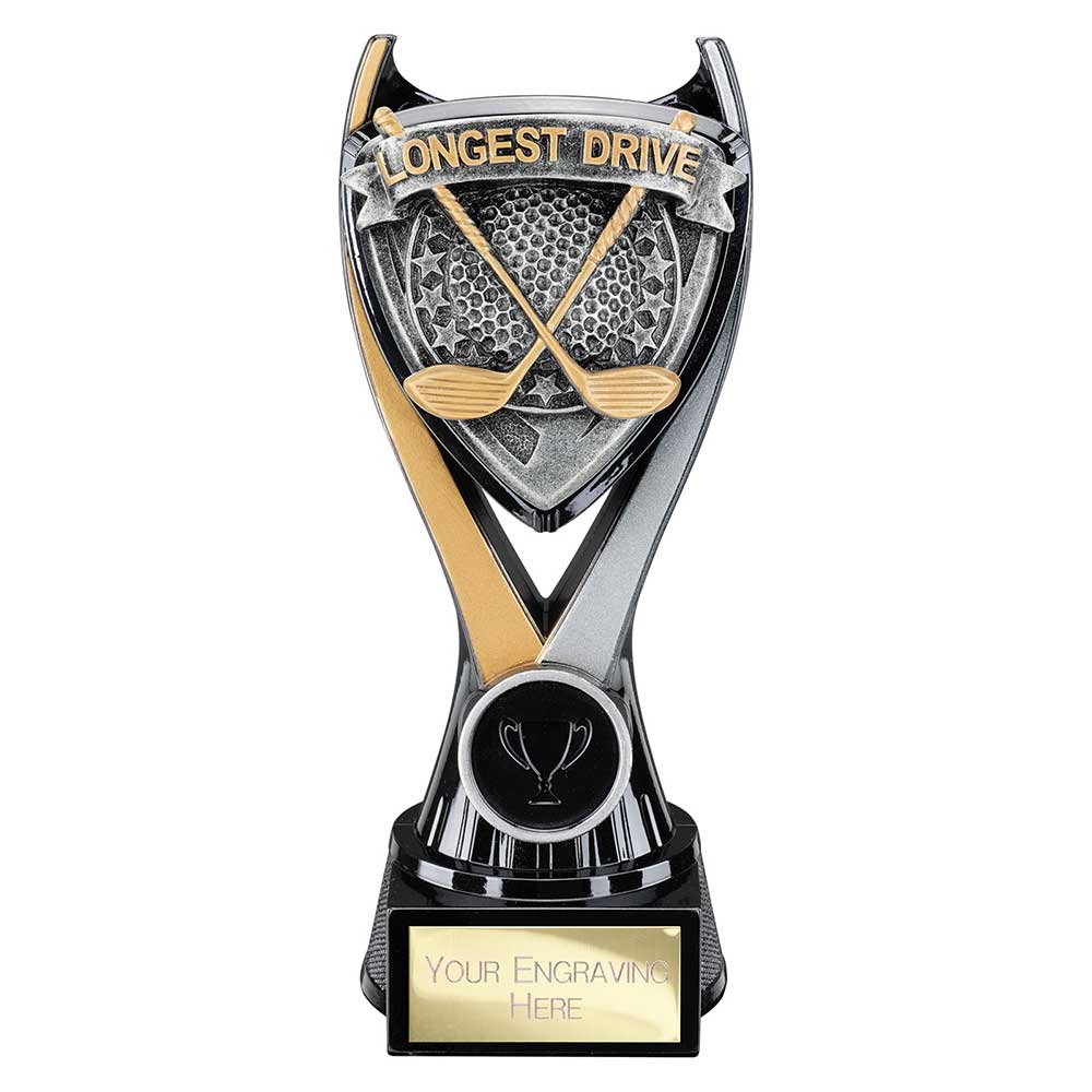 Wolverine Longest Drive Trophy Tower Award Carbon Black and Gold Fusion ...