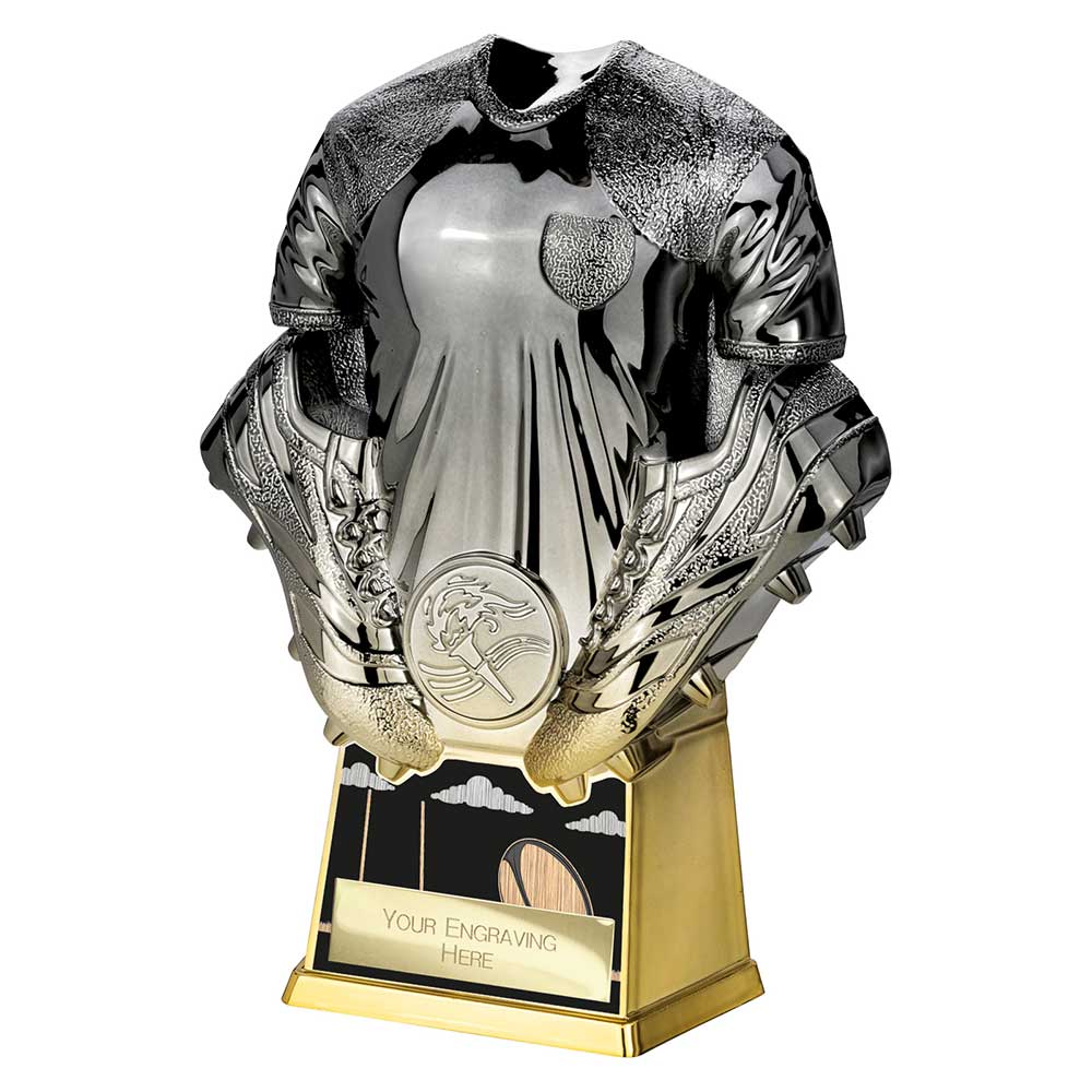 Invincible Rugby Shirt Trophy Award Heavyweight Gunmetal and Gold ...