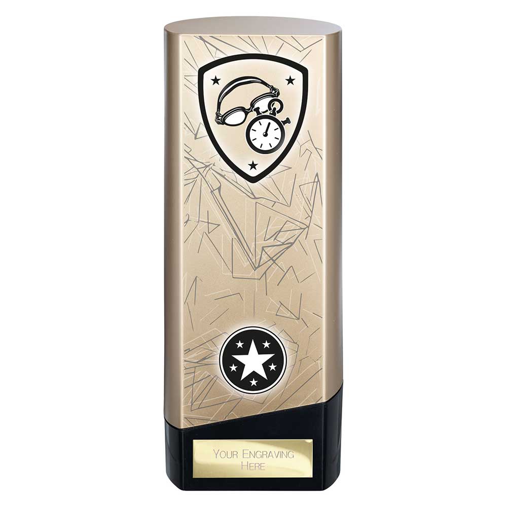 Prime Swimming Heavyweight Trophy Gold and Black | North East Trophies