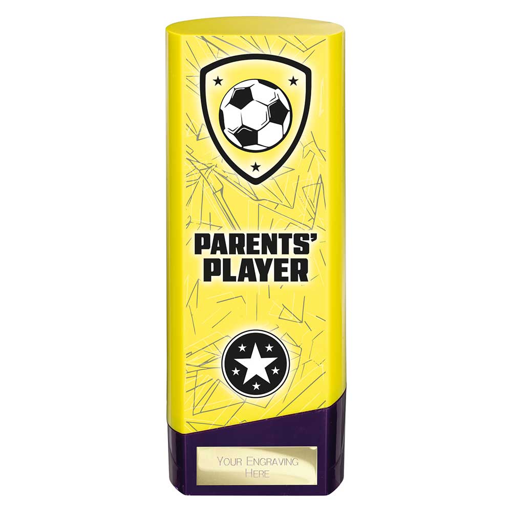 Prime Heavyweight Parents Player Football Award Trophy - Yellow ...
