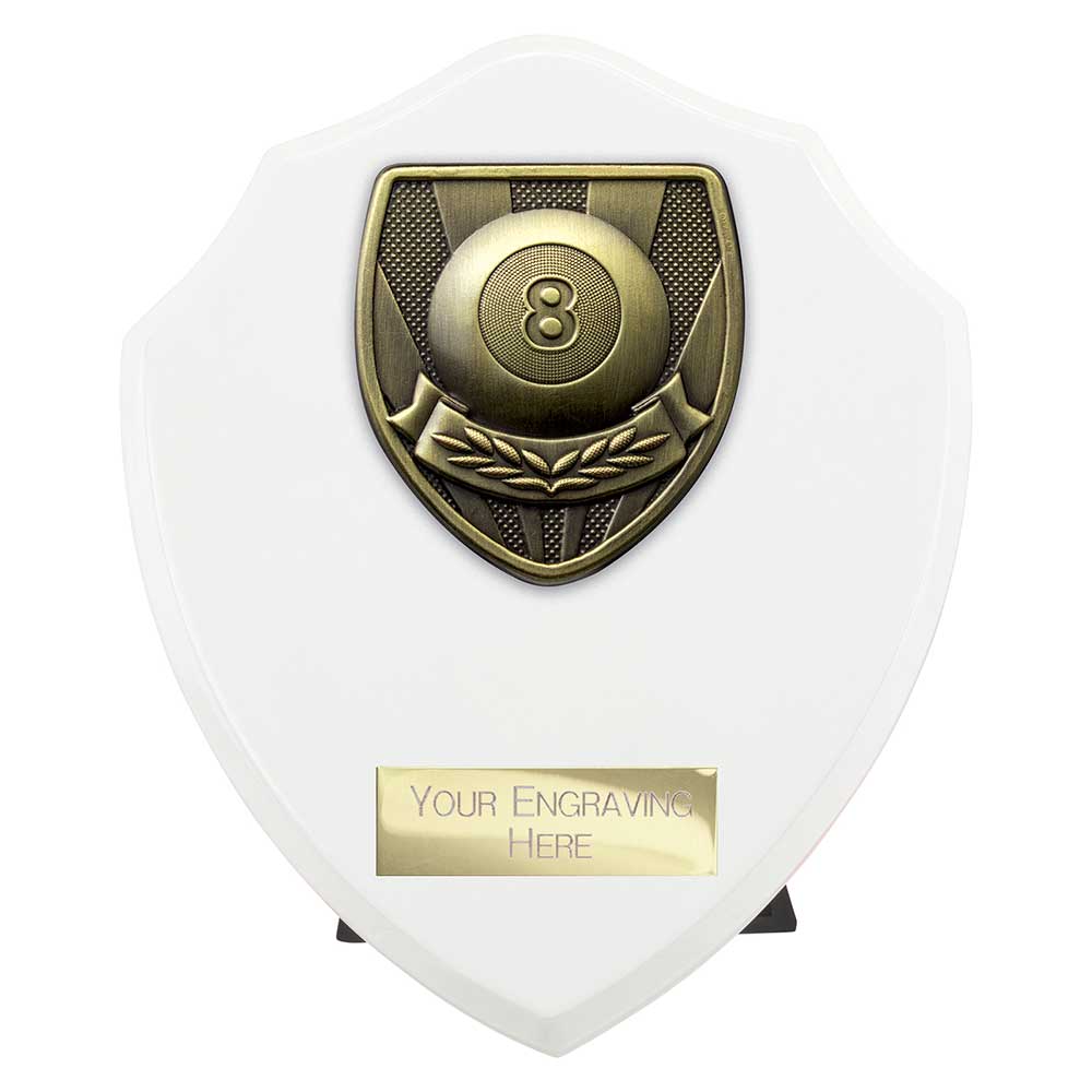 Cobra Pool Shield Award Arctic White | North East Trophies