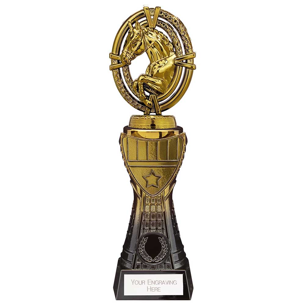 Maverick Equestrian Heavyweight Trophy Award Black and Gold | North ...
