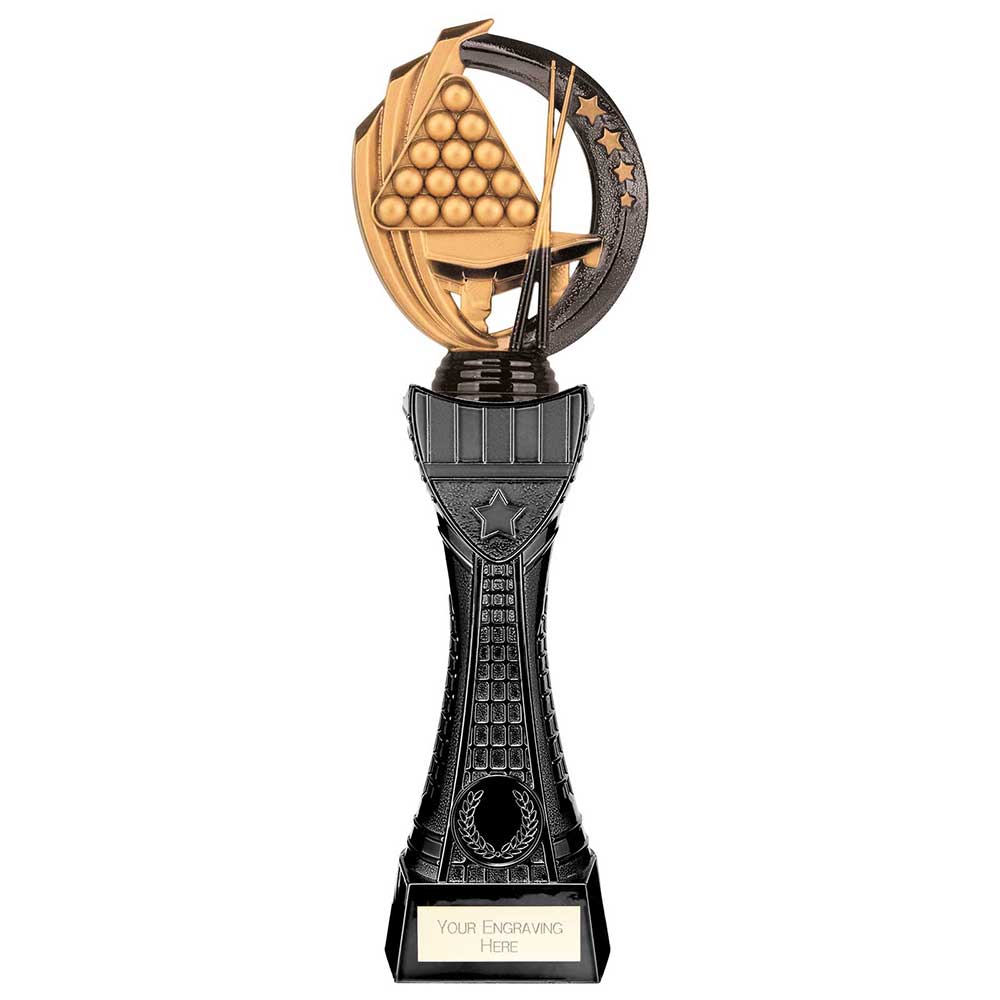 Renegade Heavyweight Snooker Trophy Award in Black – North East Trophies