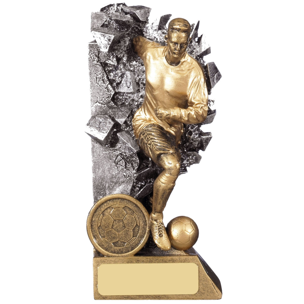 Breakout Male Football Figure Trophy Award | North East Trophies