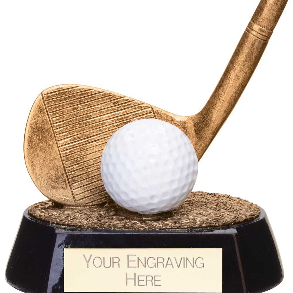 Fairway Golf Iron Trophy Award Gold | North East Trophies
