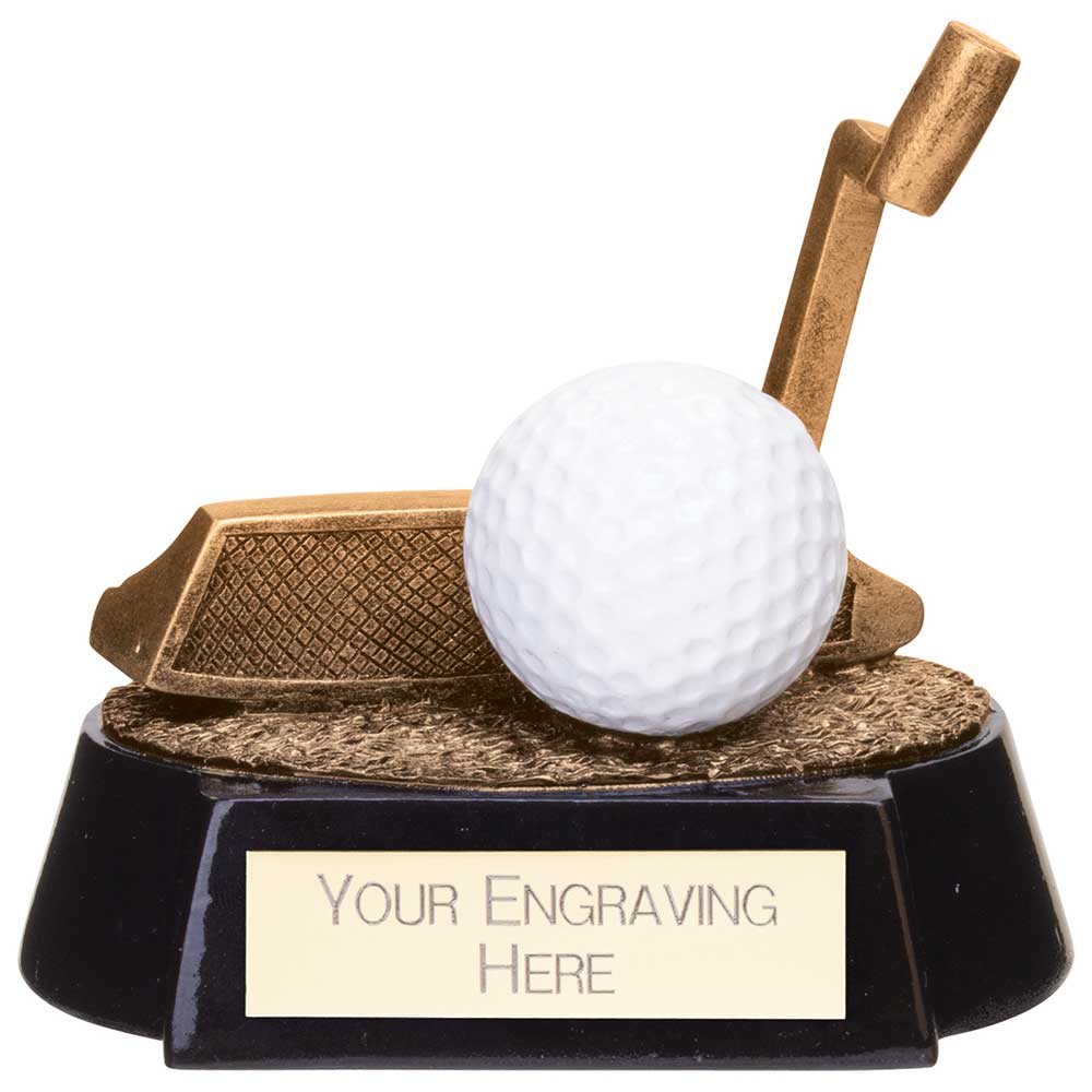 Fairway Golf Putter Trophy Award Gold | North East Trophies