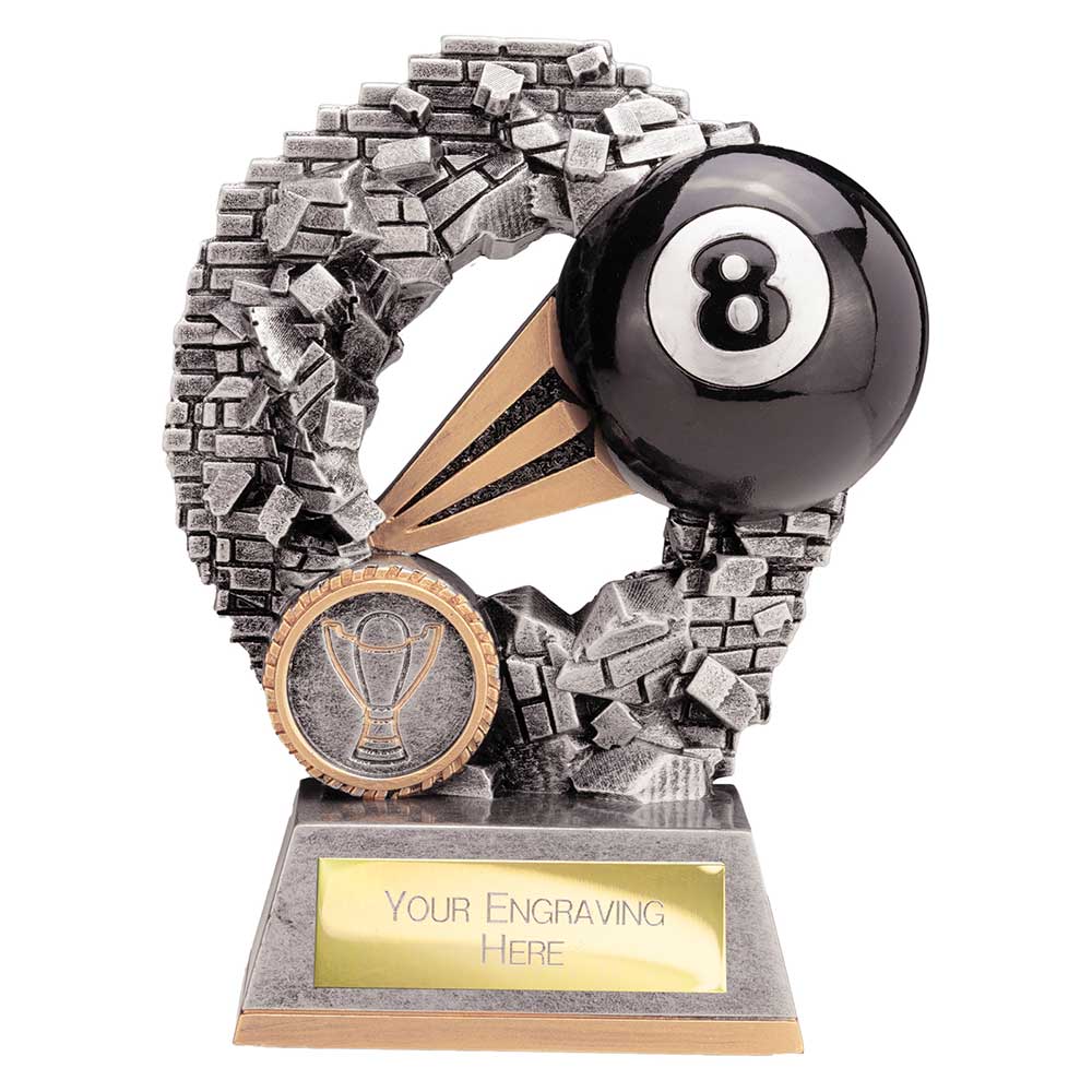 Blast Out Pool Trophy Award Silver and Gold | North East Trophies
