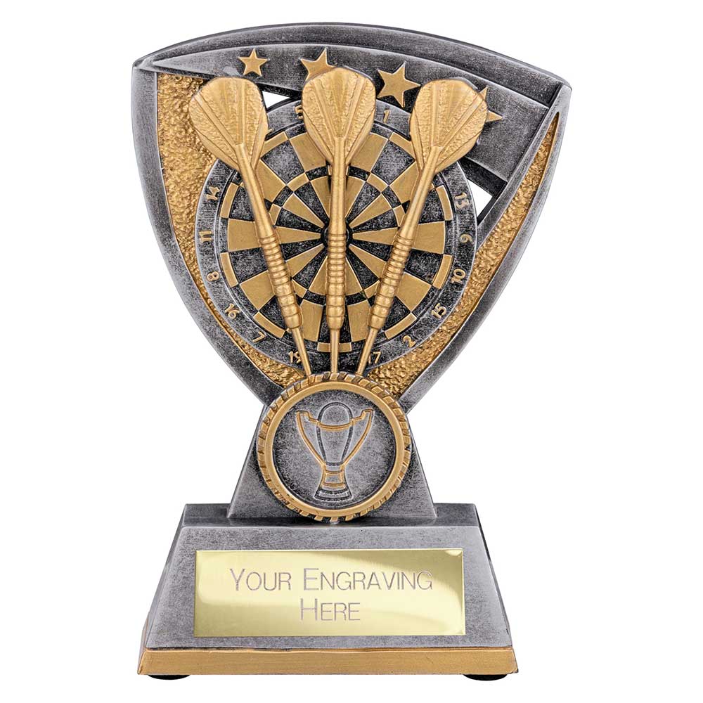 Optimum Darts Trophy Award Silver and Gold | North East Trophies