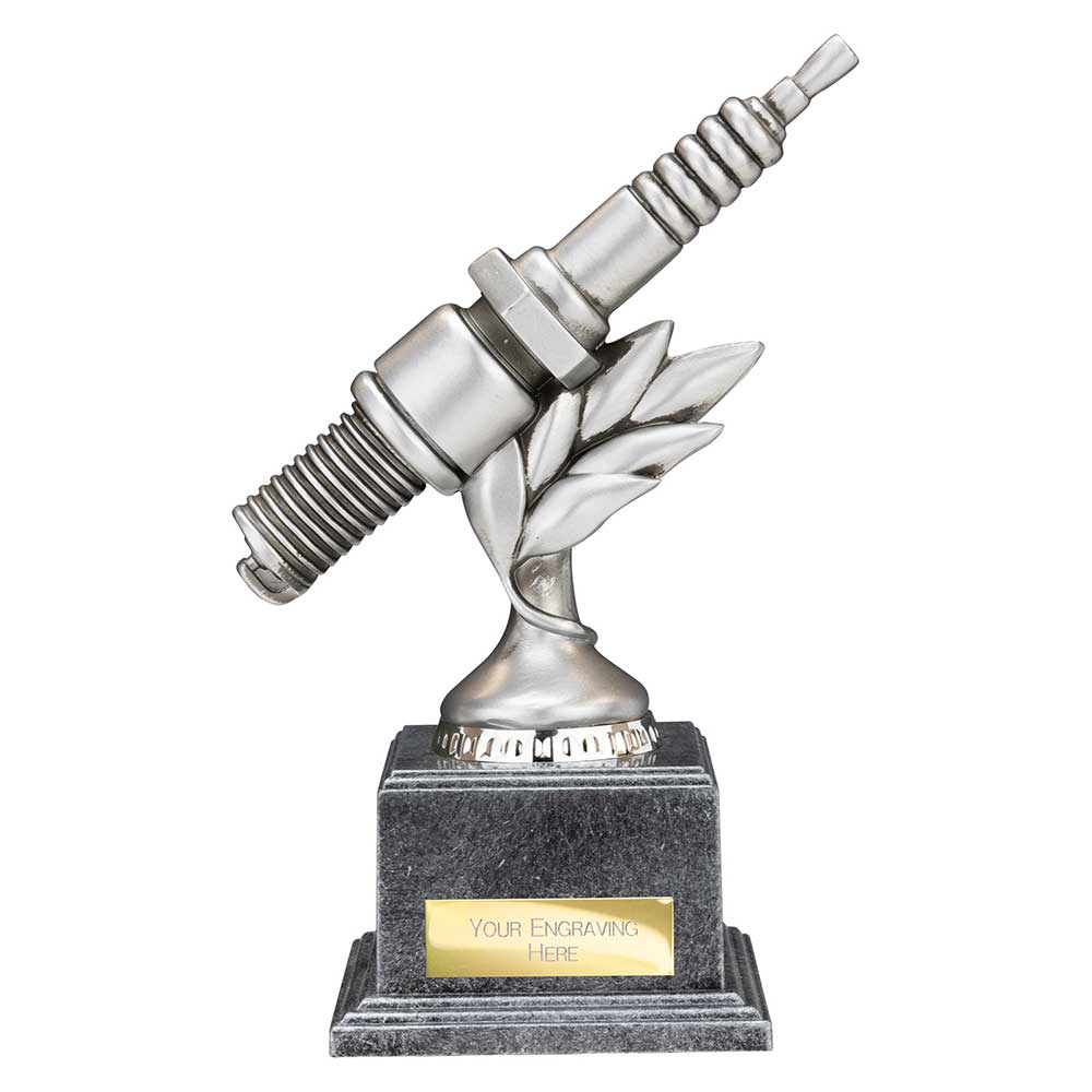 Velocity Spark Plug Trophy Award Silver | North East Trophies