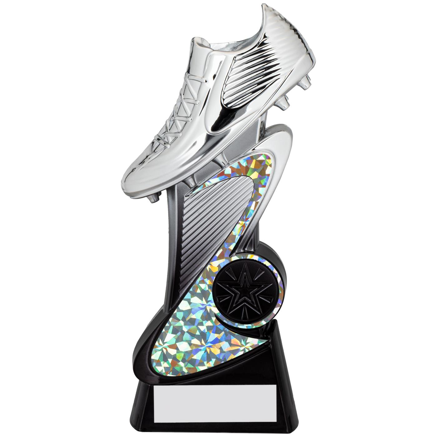 Blitz Football Boot Trophy in Silver | North East Trophies