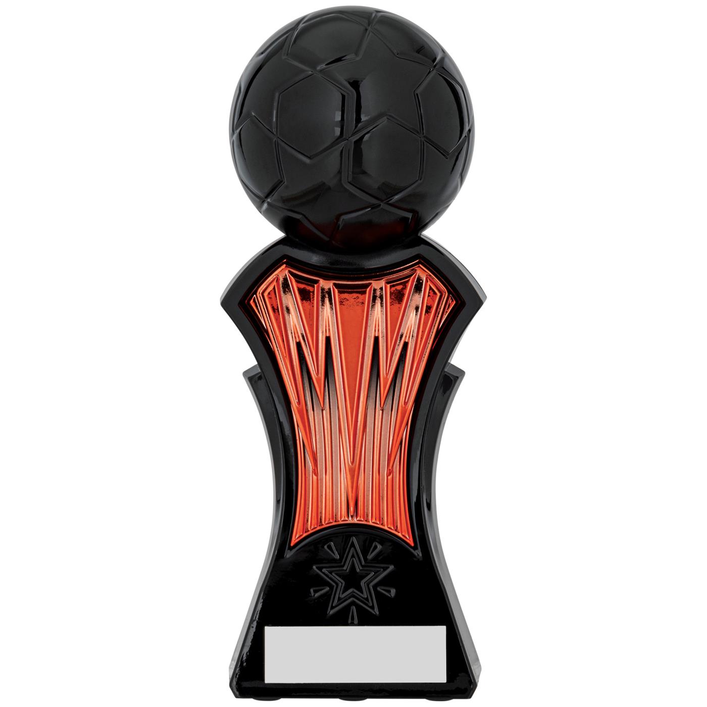 Strike Force Football Trophy Award in Orange & Black | North East Trophies