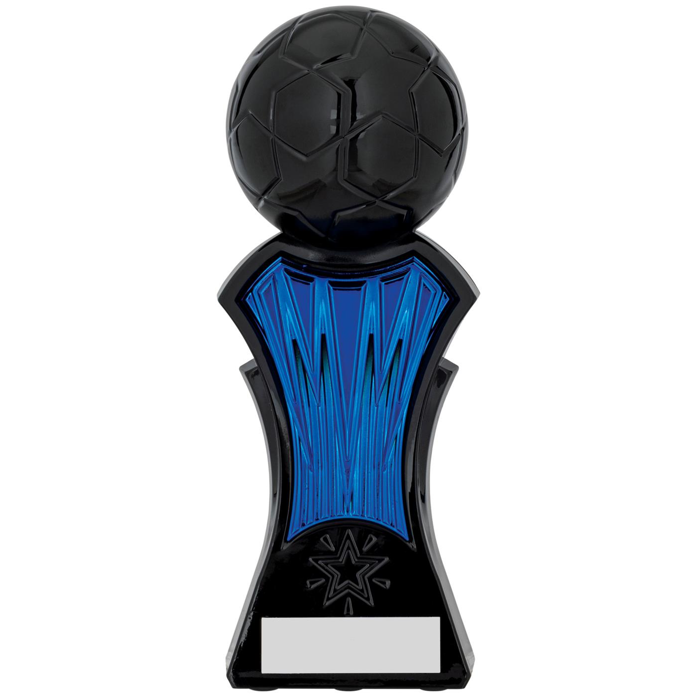 Strike Force Football Trophy Award in Blue & Black | North East Trophies