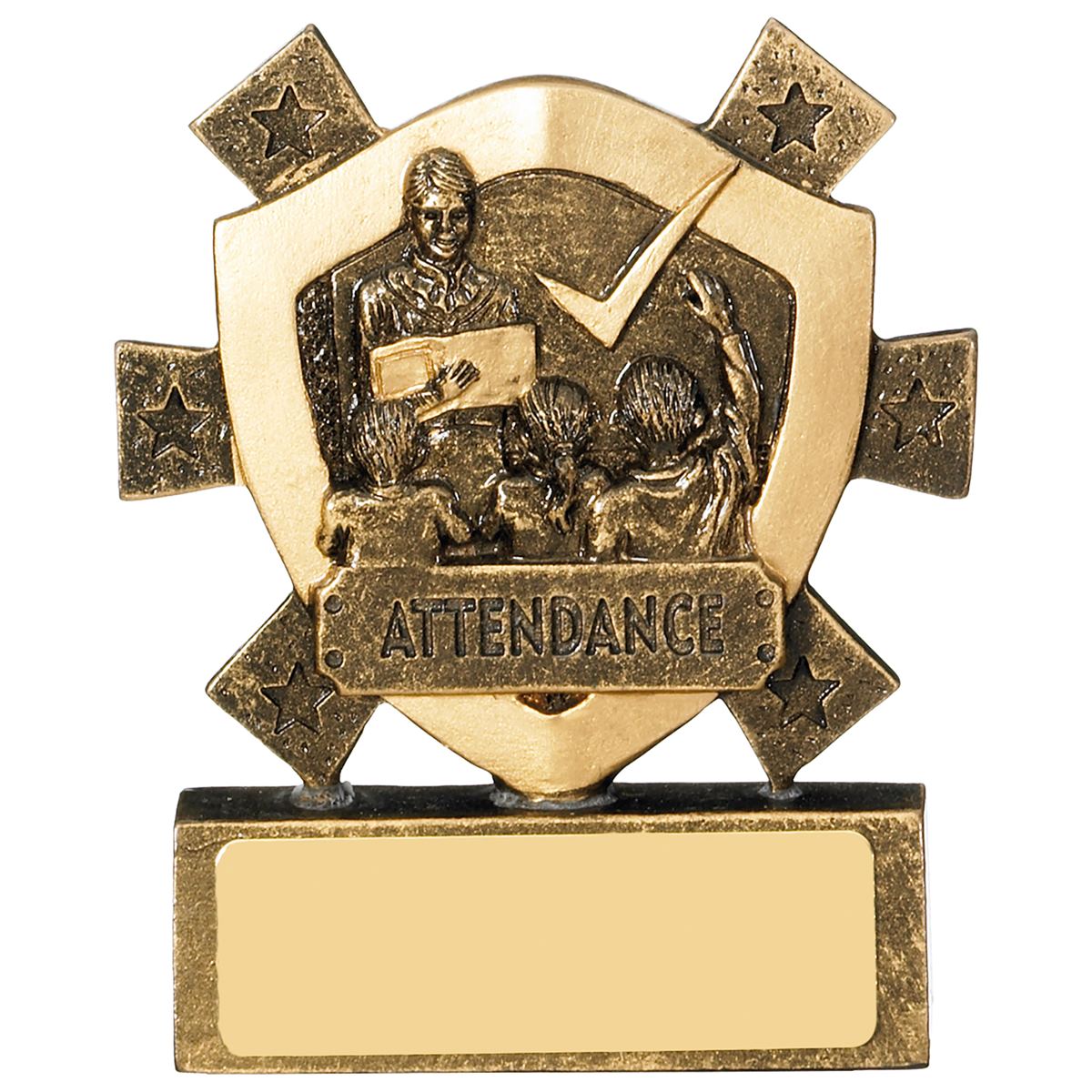 Attendance Mini Shield Trophy – North East Trophies