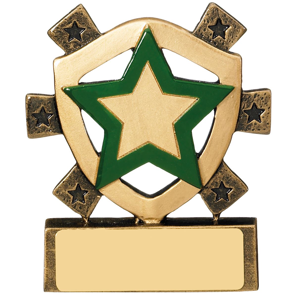 Green Star Mini Shield Trophy – North East Trophies