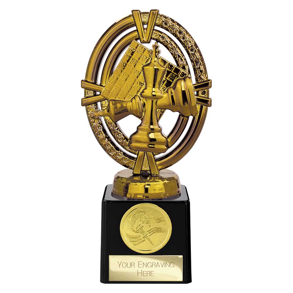 Maverick Chess Legend Trophy Award Gold | North East Trophies