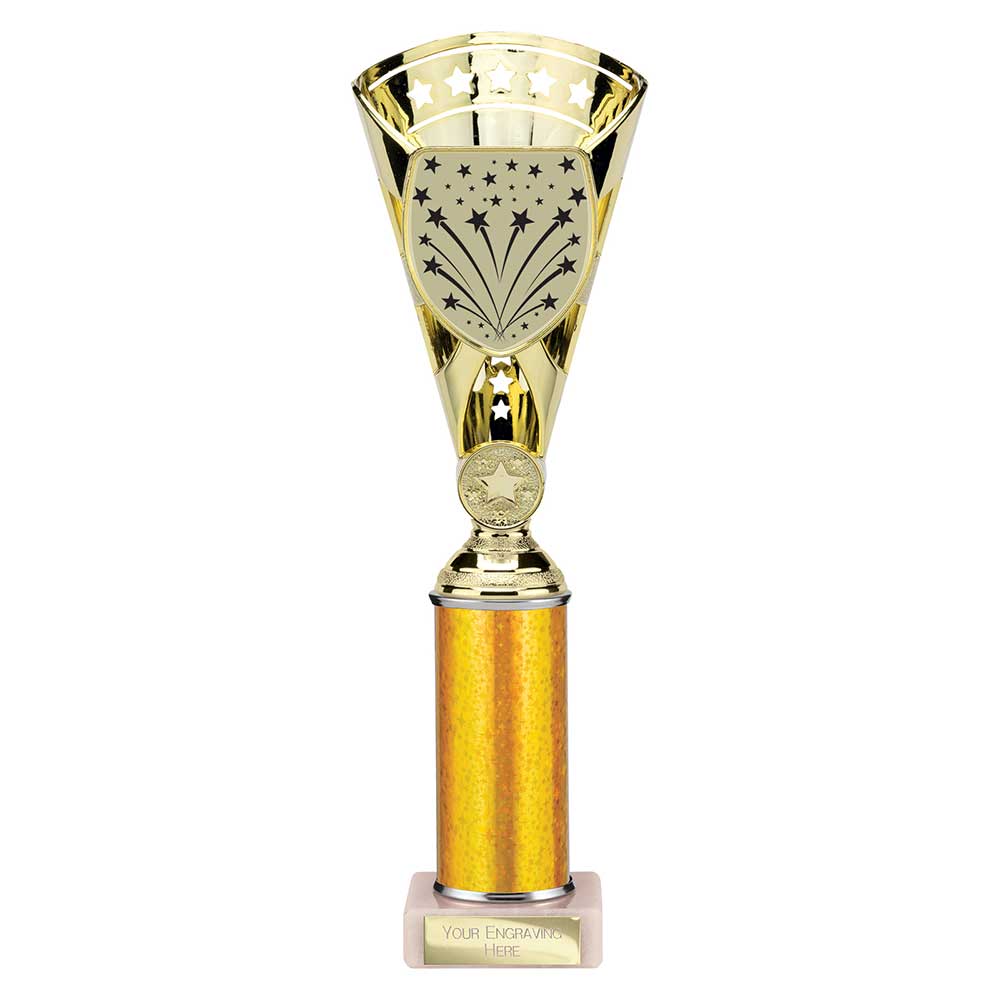 Cobra Star Multisport Tube Trophy - Gold | North East Trophies