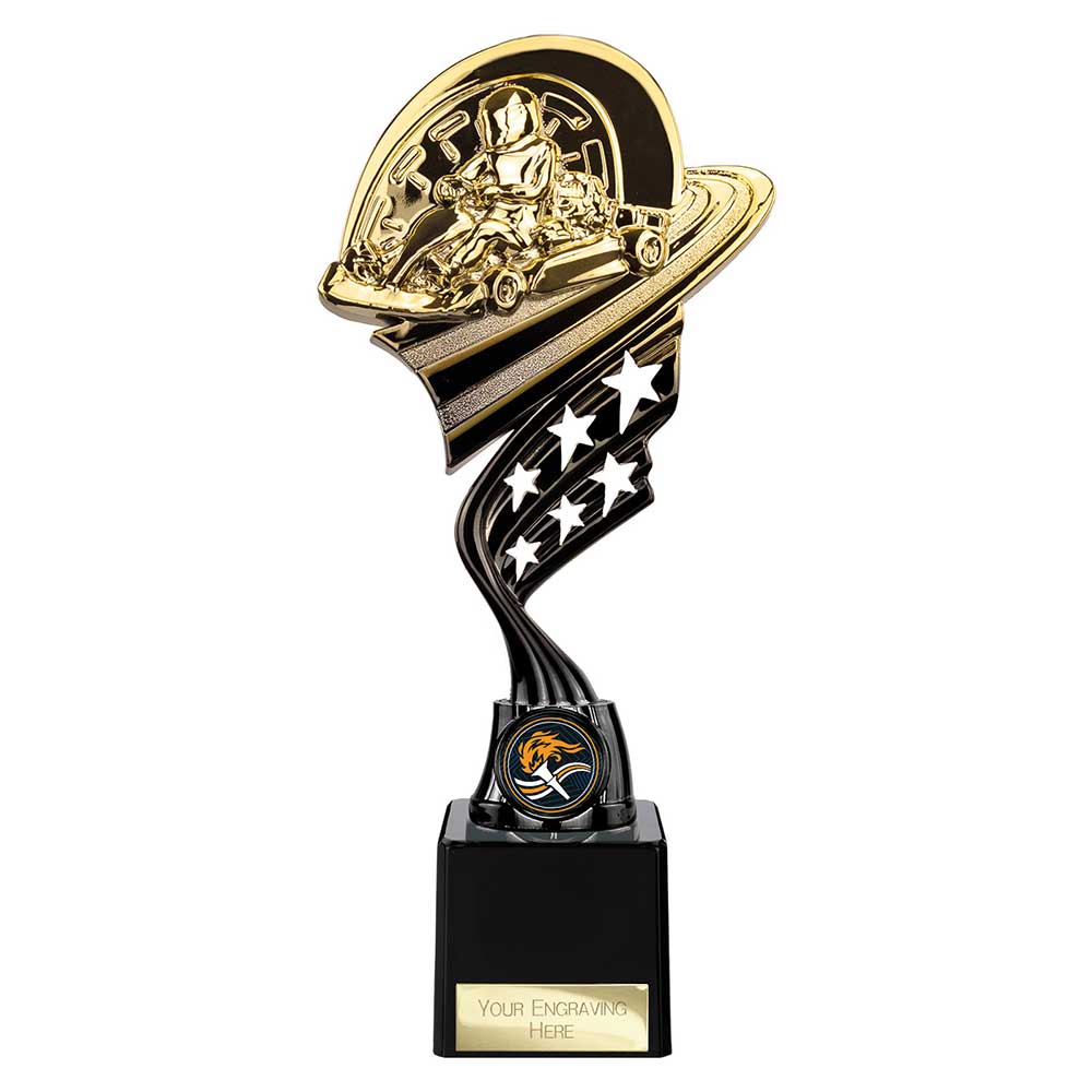 Innov8 Go Kart Trophy Award in Gold & Black – North East Trophies