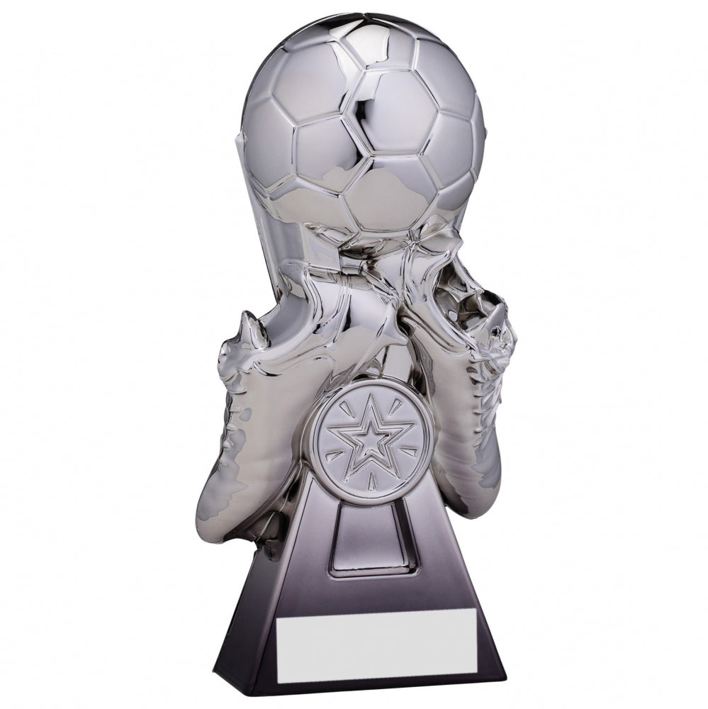 Gravity Boot and Ball Football Trophy - Silver to Black – North East ...