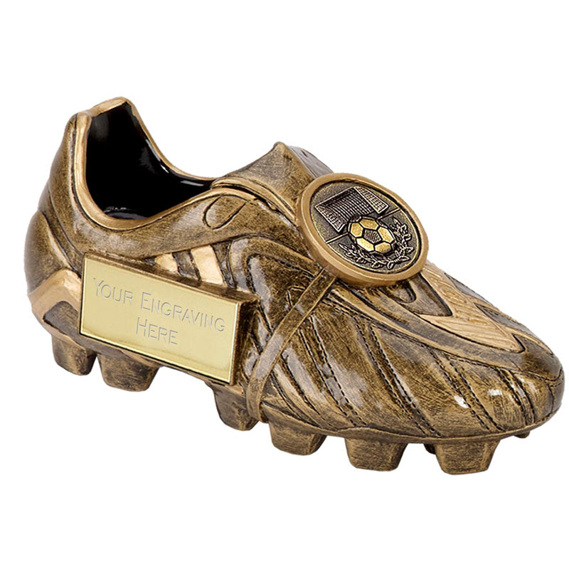 Gold Mens Football Boot Trophy Premier 3D Award | North East Trophies
