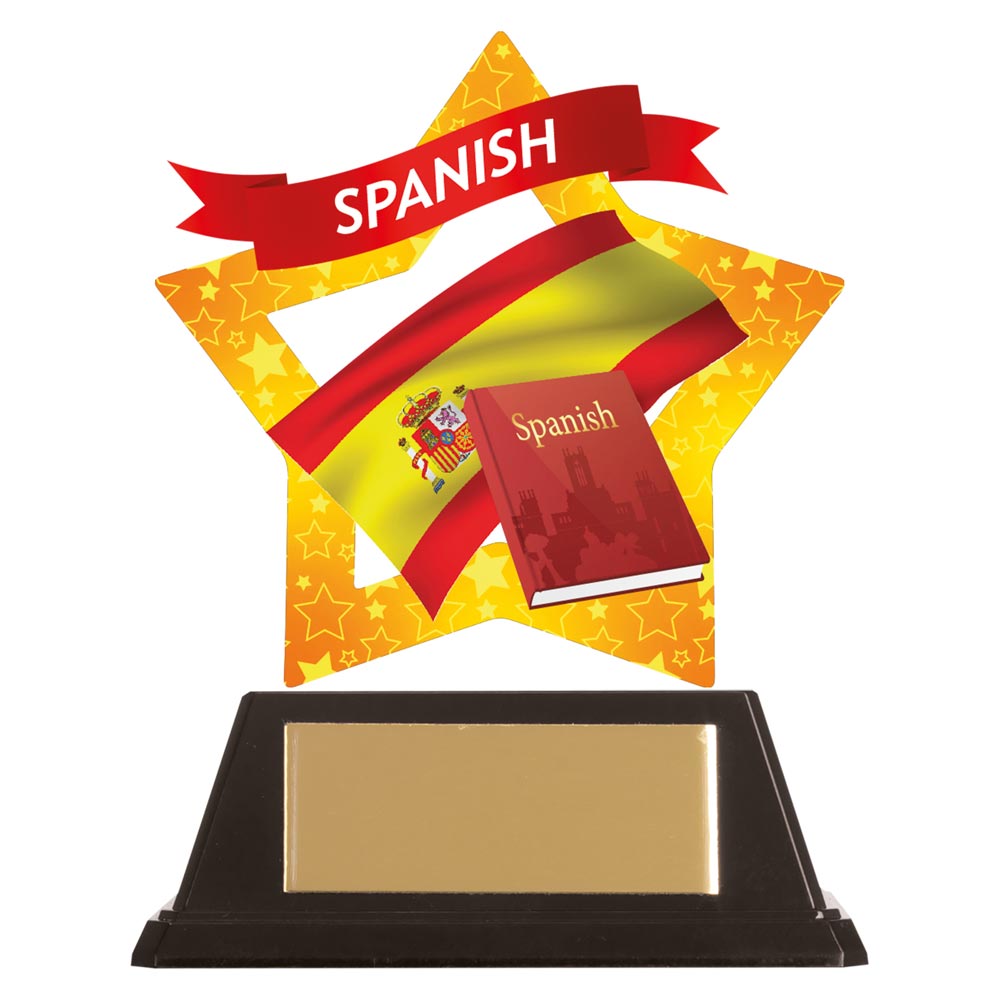 Spanish Trophy Mini-Star Acrylic Plaque – North East Trophies