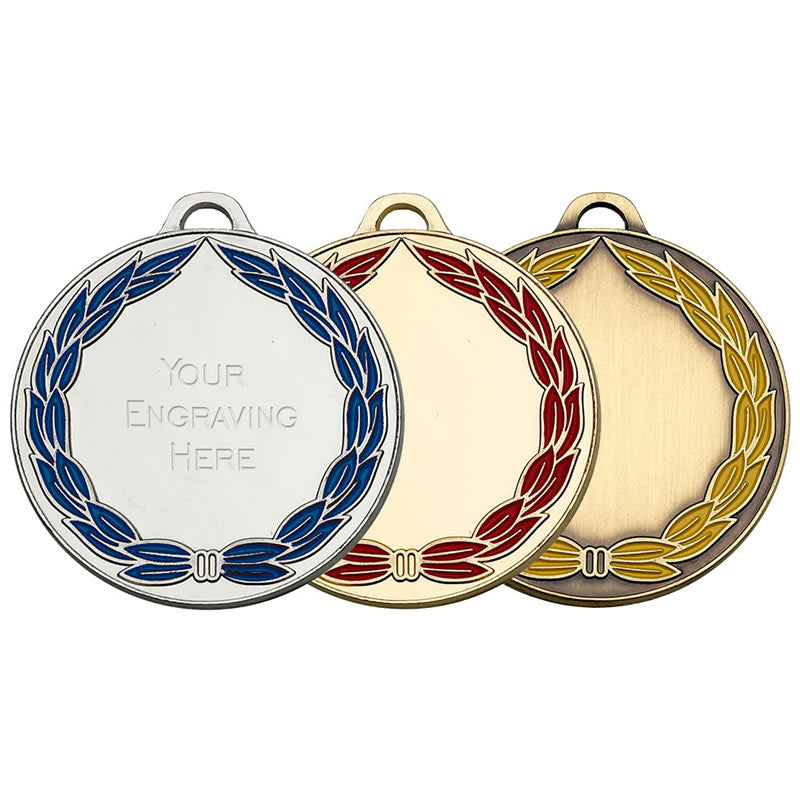 Classic Laurel Wreath Coloured 5cm - North East Trophies