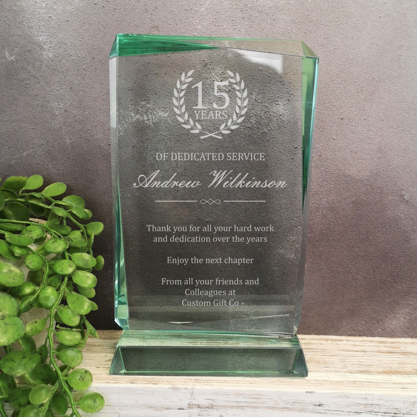 Renegade Jade Crystal Service Dedication Award - NorthEastTrophies.co ...