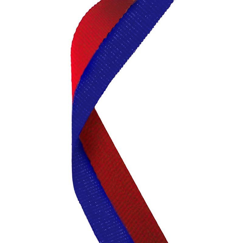 Red & Blue Medal Ribbon 80cm - NE Trophies – North East Trophies