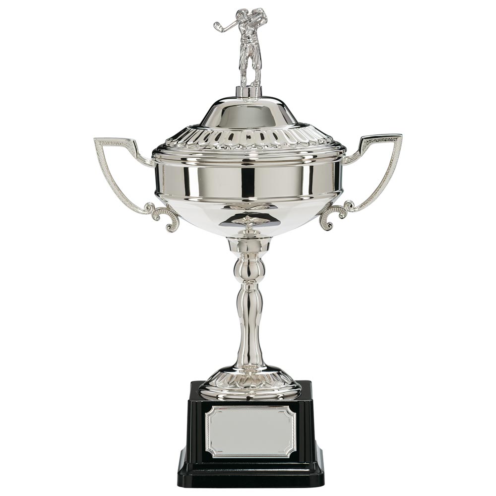 Sterling Nickel Plated Golf Trophy Cup | North East Trophies
