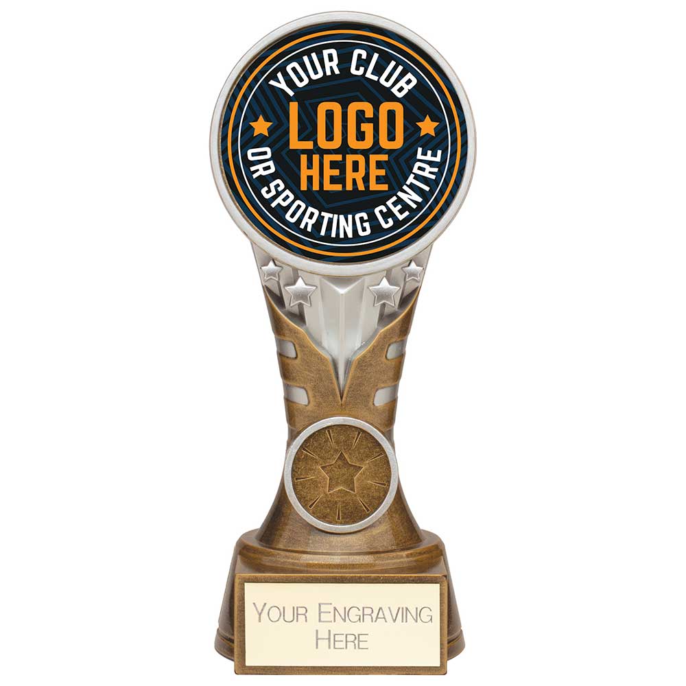 Ikon Tower Personalised Award Trophy - Add your Logo or Club Badge ...