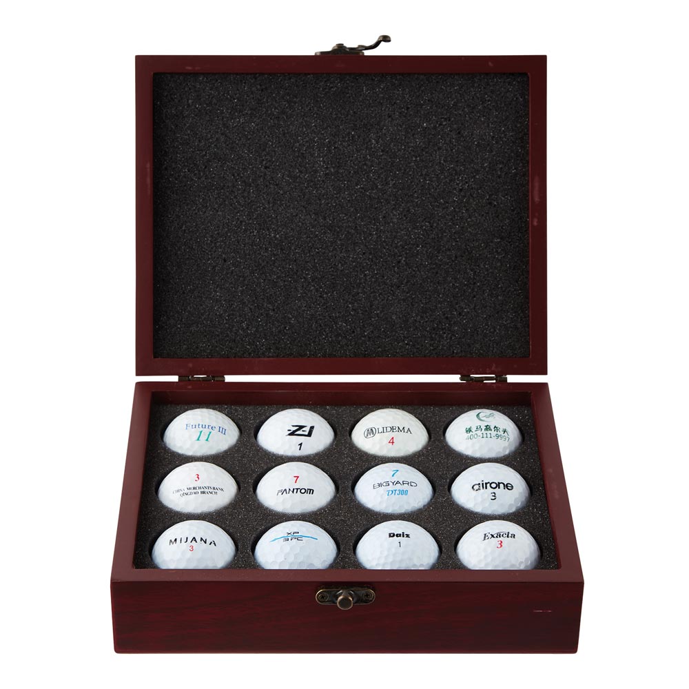 Ace Golf Ball Mahogany Case - For 12 Balls – North East Trophies