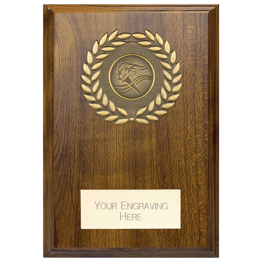 Reward Walnut Wreath Plaque Award Trophy – North East Trophies
