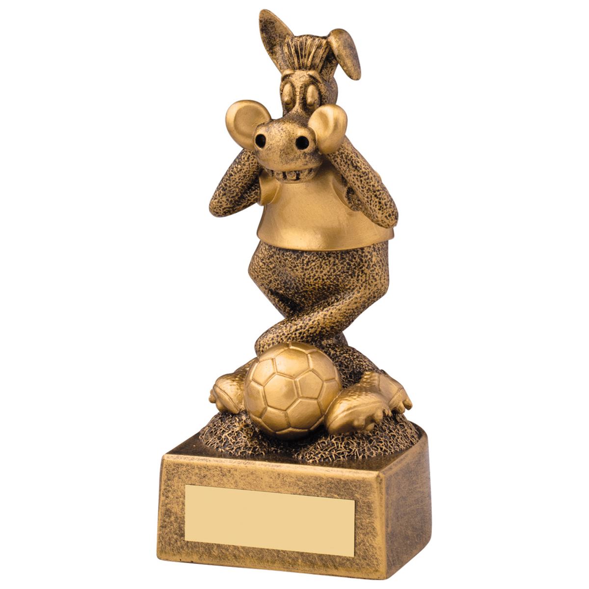 Funny Football Trophy Comic Donkey Award – North East Trophies