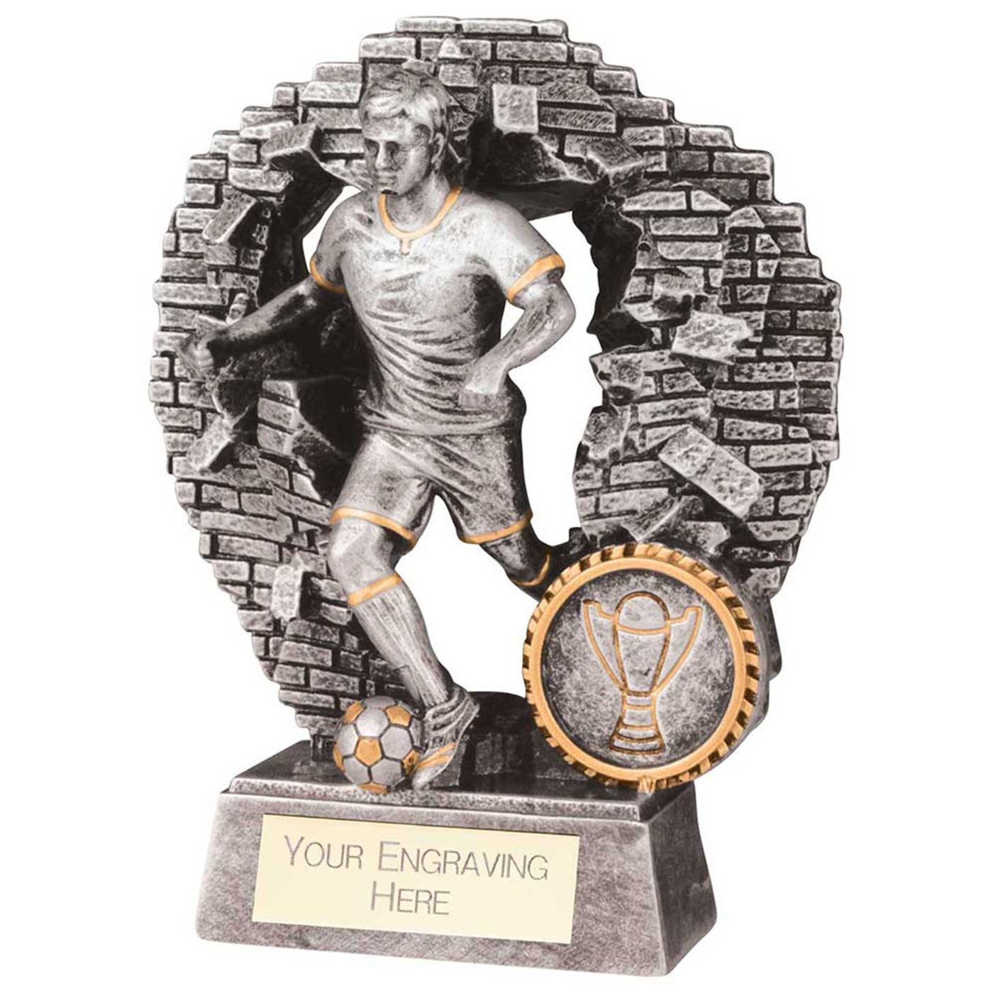 Blast Out Mens Football Trophy Resin Award – North East Trophies