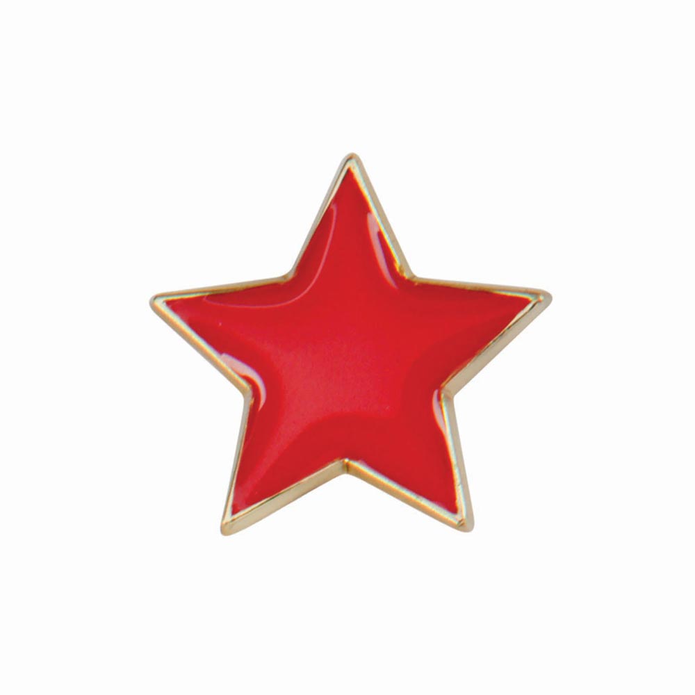 Red Star Pin Badge – North East Trophies